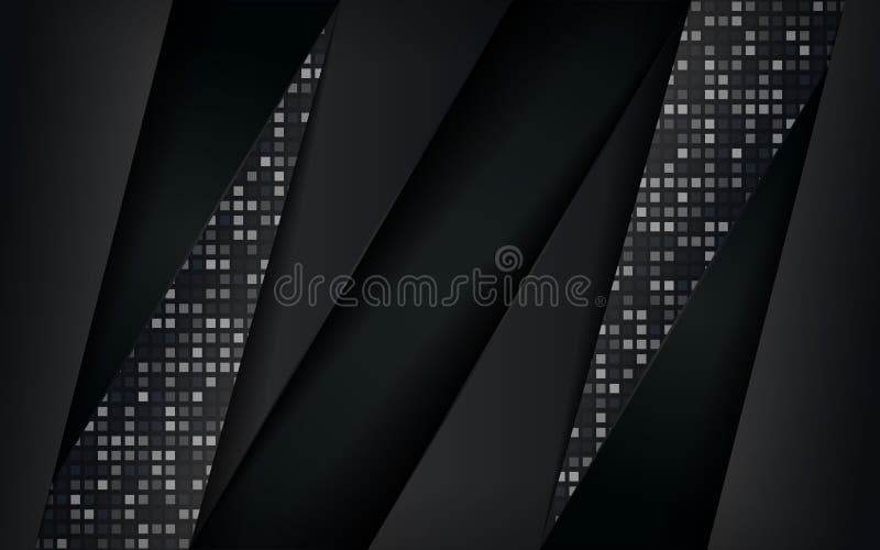 Modern Dark Tech Digital Background with Abstract Style and Overlap ...