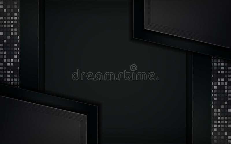 Modern Dark Tech Digital Background with Abstract Style and Overlap ...