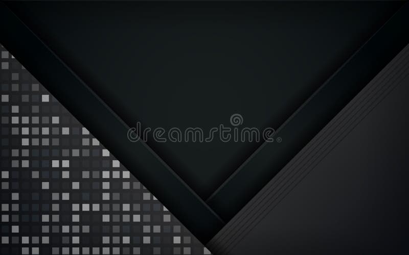 Modern Dark Tech Digital Background with Abstract Style and Overlap ...