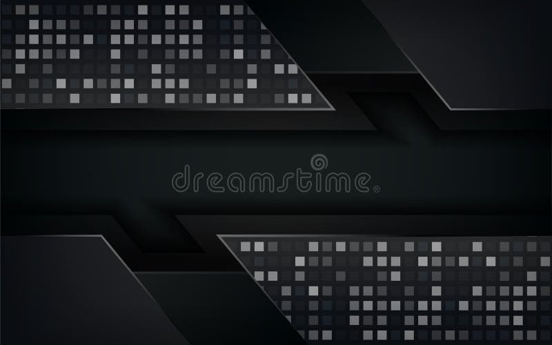 Modern Dark Tech Digital Background with Abstract Style and Overlap ...