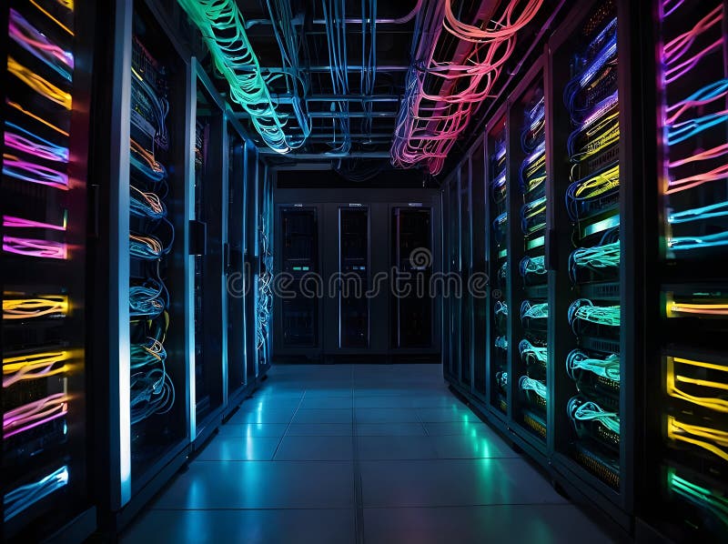 Colorful Led Lit Server Racks Stock Illustrations – 9 Colorful Led Lit ...