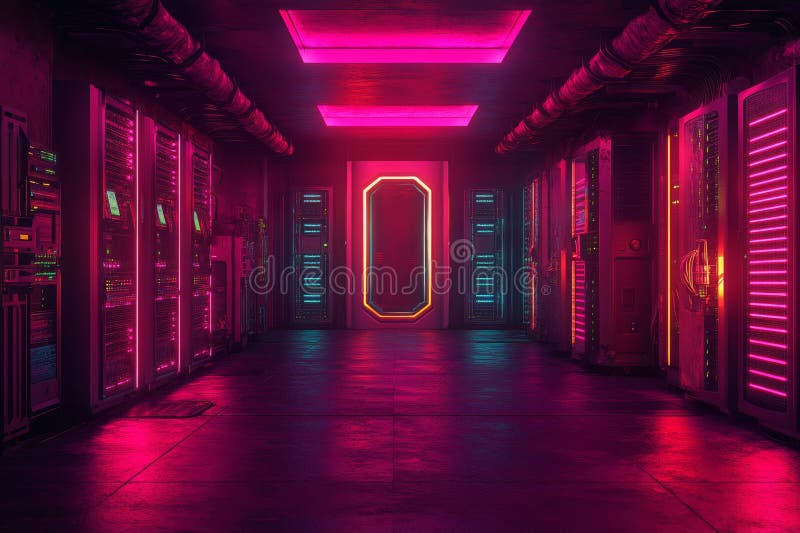 A Modern Data Center Houses a Powerful Server Rack, Ideal for High ...