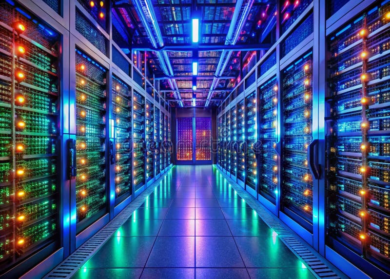 Modern Data Center Infrastructure a Vertical Look at Server Room ...