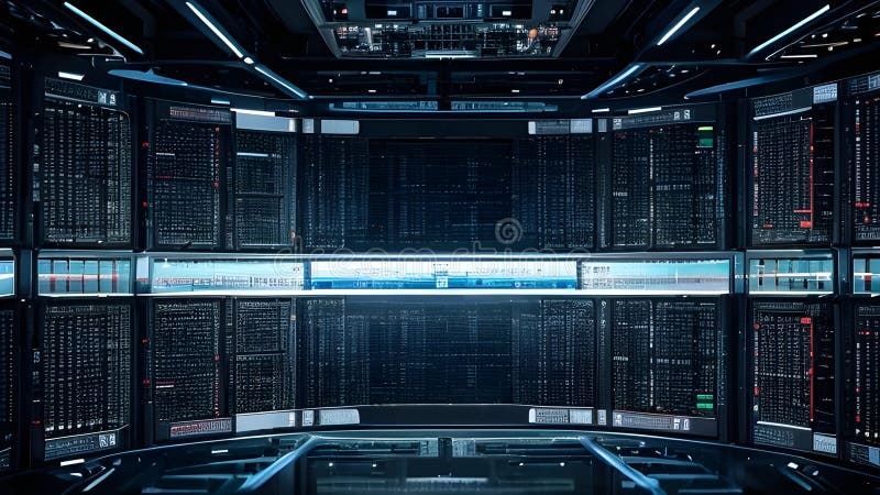 Modern Data Center and Network Infrastructure, Server, Firewall System ...