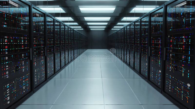 Secure Industrial Data Center Facility Stock Illustrations – 157 Secure ...