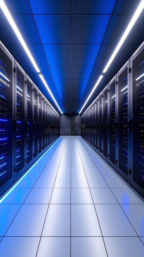920 Modern Data Center Server Room Rows Racks Stock Photos - Free ...