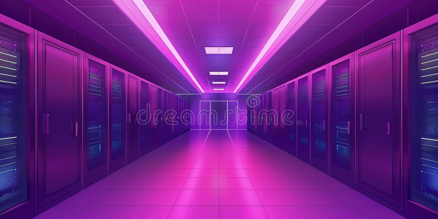 Connection Network Servers Data Center Room Storage Systems Stock ...