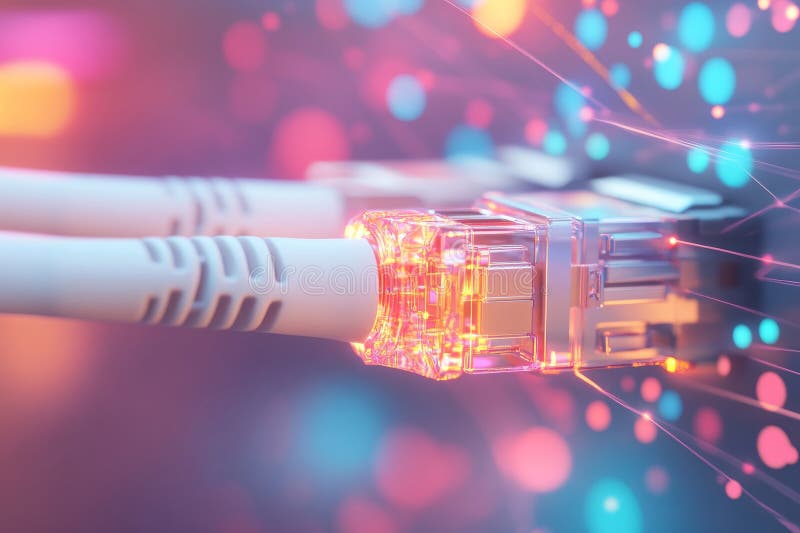 Modern Data Centers Feature Network Cables Linked To a Patch Panel ...