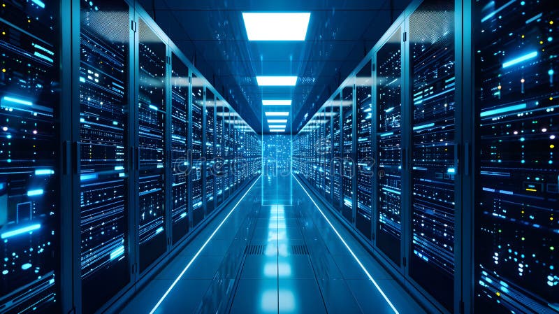 Modern Data Centers with Server Racks, the Digital Infrastructure that ...
