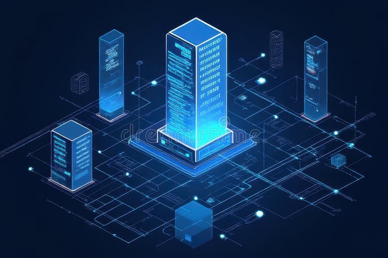 Modern Data Security - Zero Trust Hosting Visualization Stock ...