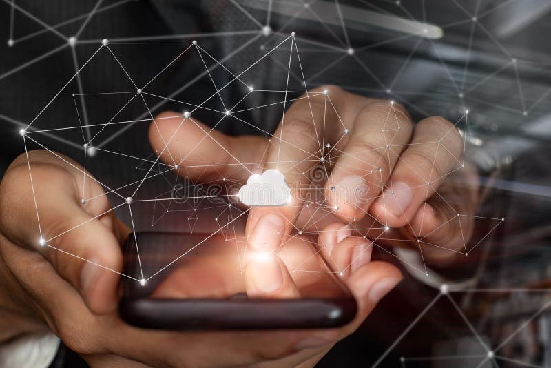 Modern Data Storage Technologies in Mobile Devices Stock Image - Image ...