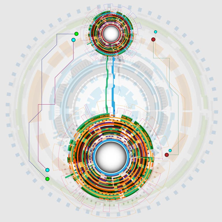 Modern Data Transfer Technology of the Future with the System Stock ...