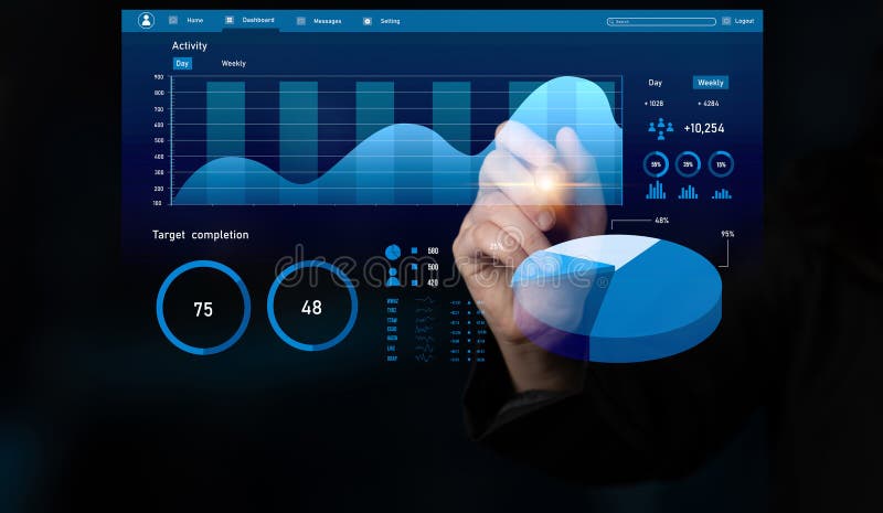 169 Modern Data Visualization Dashboard Interactive Graphs Charts Stock Photos - Free & Royalty ...