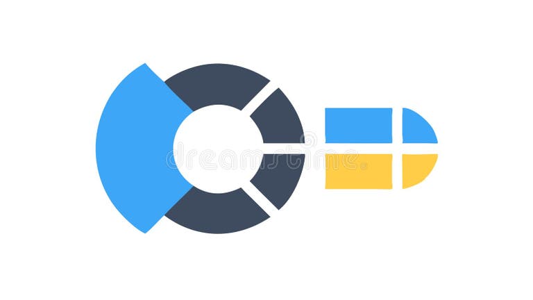 Modern Data Visualization Segmented Pie Chart, Vector Design Generative ...