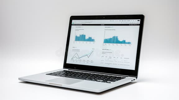 Modern Data White Background Stock Illustration - Illustration of ...