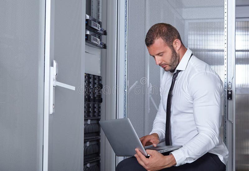 Modern Datacenter Server Room Stock Image - Image of high, backup: 57442231