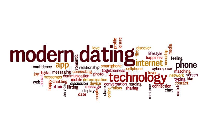 Modern Dating Cloud Concept Stock Illustration - Illustration of media ...