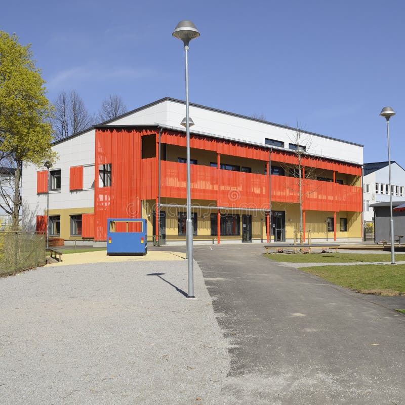 Modern Day Nursery Building Stock Image - Image of facade, conformity ...
