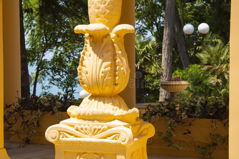 Modern decorated columns stock image. Image of columns - 57856479