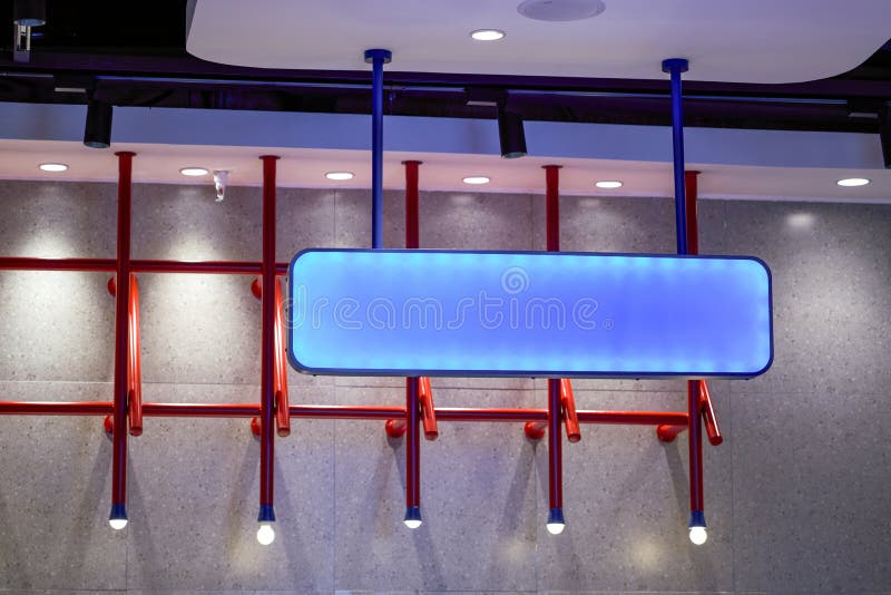 Modern Decoration Design Restaurant Signage Stock Photo - Image of ...