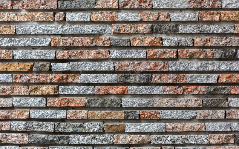 Modern Decorative Colored Stone Brick Wall Background Stock Image ...