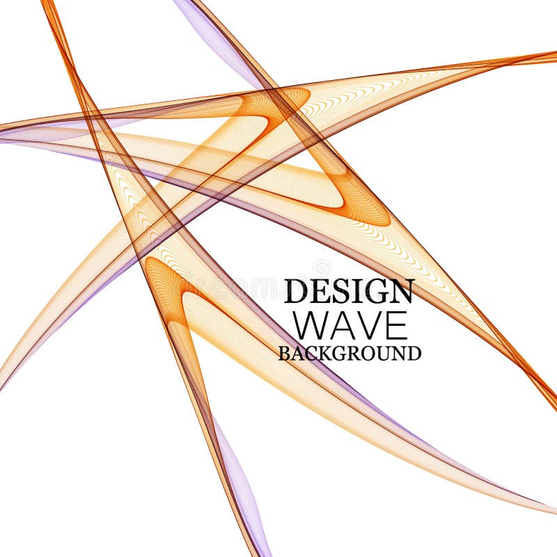 Modern Decorative Design Wave Stylish Dynamic Background Stock Vector ...