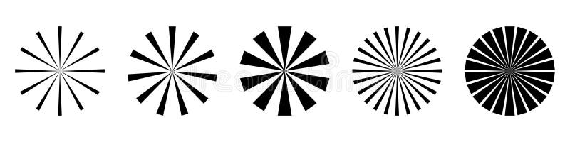 Modern Decorative Radial Circle Abstract Design Element Stock Vector ...