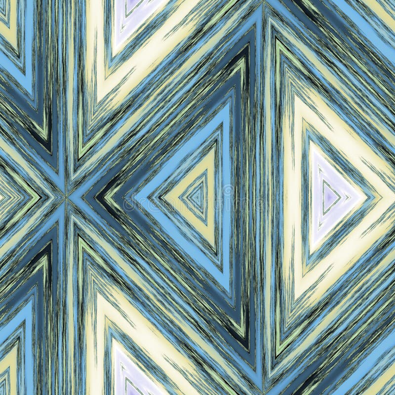 Modern Decorative Tile with Triangle Patterns in Style Crayon Sketch ...