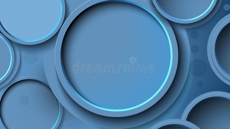Modern Deep Blue Circle Abstract Background Stock Vector - Illustration ...