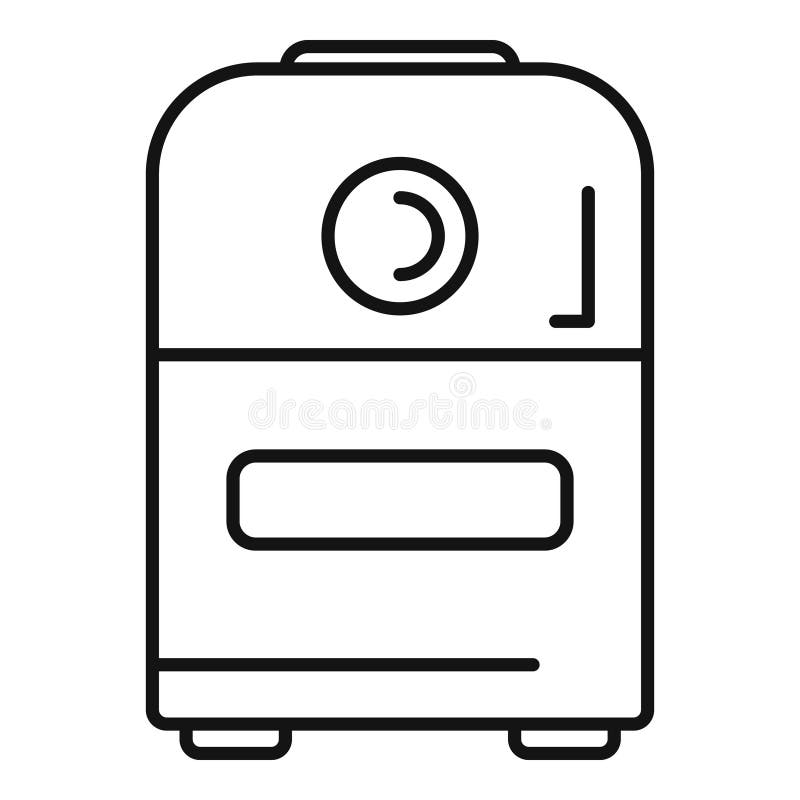 Modern Deep Fryer Machine for Frying Food Stock Illustration ...