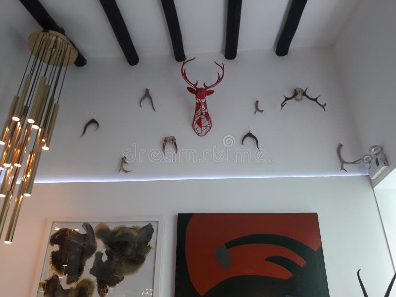 Modern Deer Decoration Arts Editorial Photography - Image of modern ...