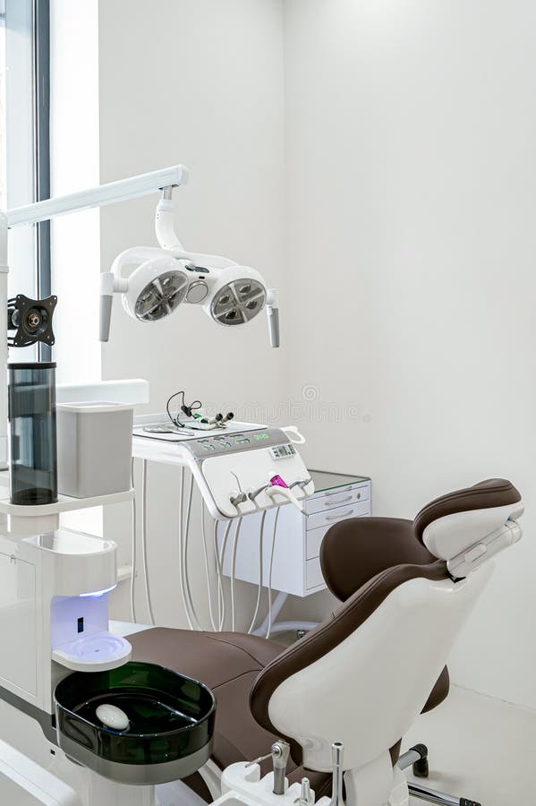 Modern Dental Office with Advanced Equipment, Featuring an Ergonomic ...