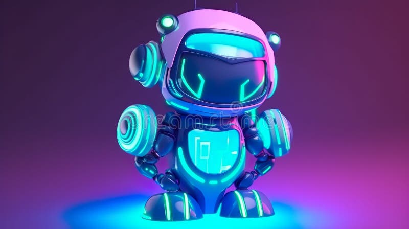 Modern Design Ai Robot,New Technologies of Robotics. Stock Illustration ...