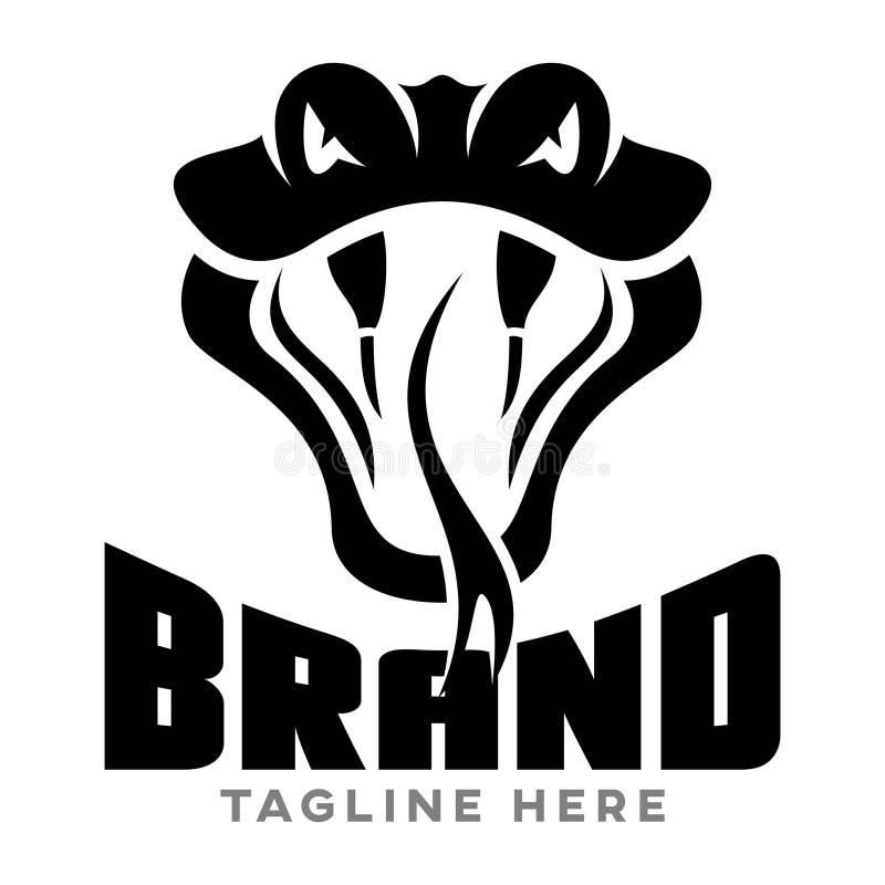 Angry Snake Head Logo. Vector Decorative Emblem. Stock Vector ...