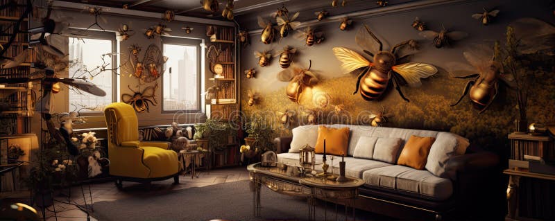 Modern Design of the Apartment for Beekeeping Architecture. Generative ...