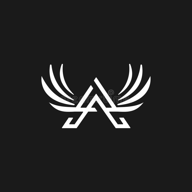 Aviation Logo Design Template Idea Stock Vector - Illustration of ...