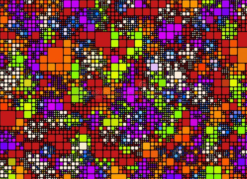 Modern Design Background from Different Color Pixels Stock Illustration ...