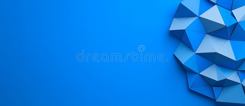 A Modern Design with Blue Geometric Shapes Creating an Abstract ...