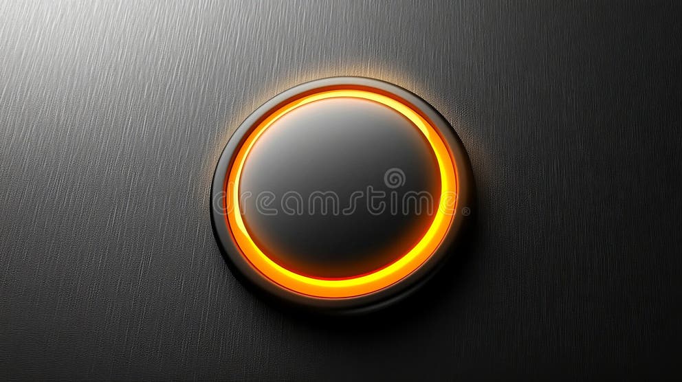 In a Modern Design, a Close-up Reveals a Sleek Device Interface Surrounded by an Illuminated ...