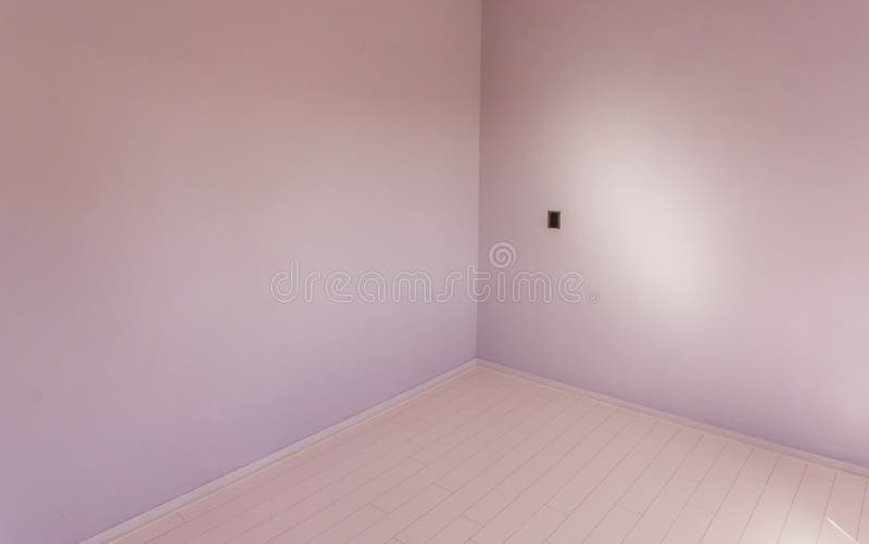 Modern Design Colors Pink and Purple Empty Chamber Room Interior ...
