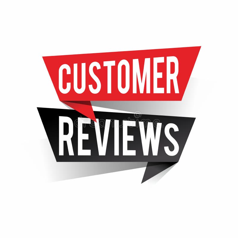 Modern Design Customer Reviews Text on Speech Bubbles Concept Stock ...