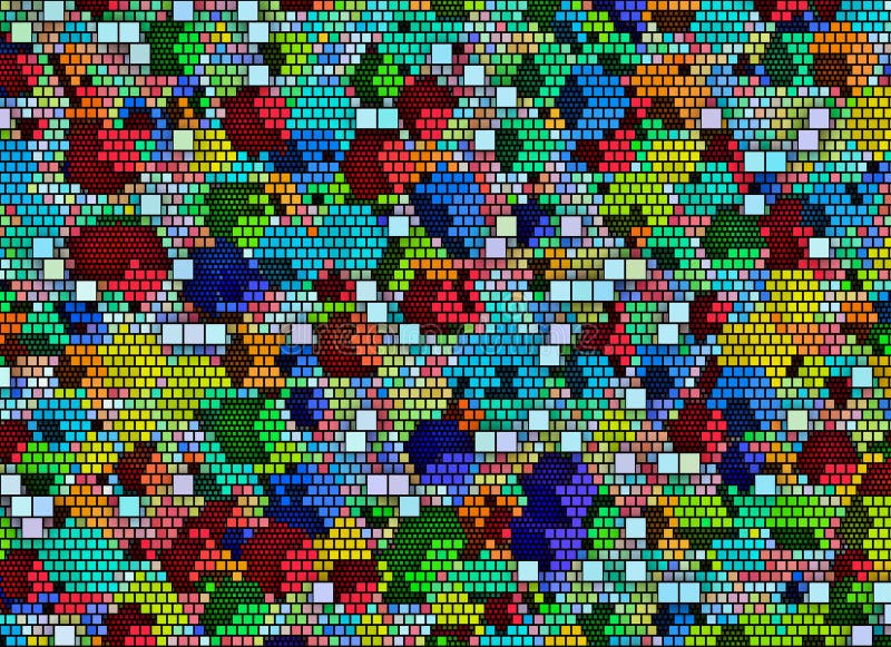 Modern Design from Different Colorful Pixels Stock Illustration ...