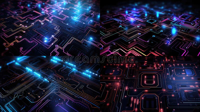Modern Design Digital Background Stock Illustration - Illustration of ...