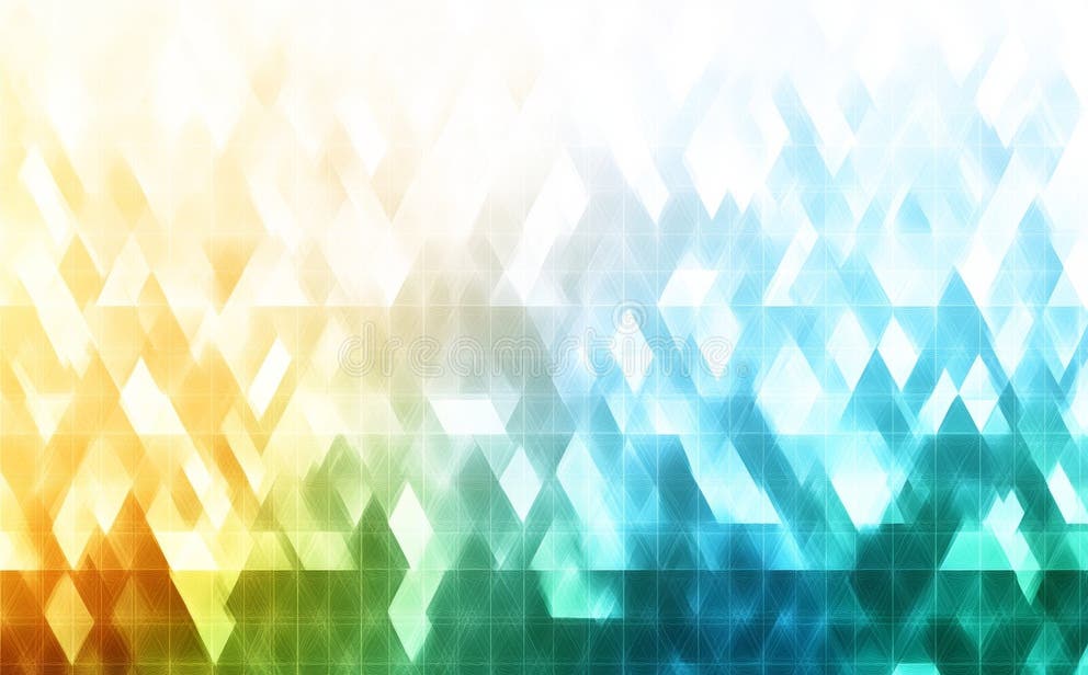 A Modern Design Featuring an Abstract Geometric Pattern, Cool Color ...