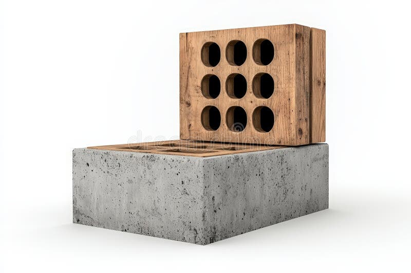 A Modern Design Featuring a Wooden Structure Atop a Concrete Base ...