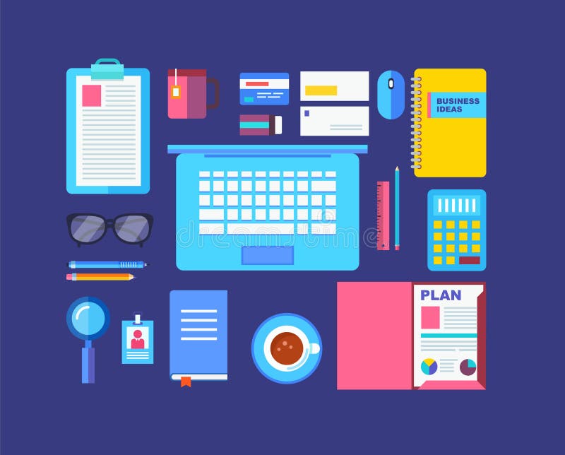 Modern Design Flat Icon Vector Collection Concept Stock Vector ...