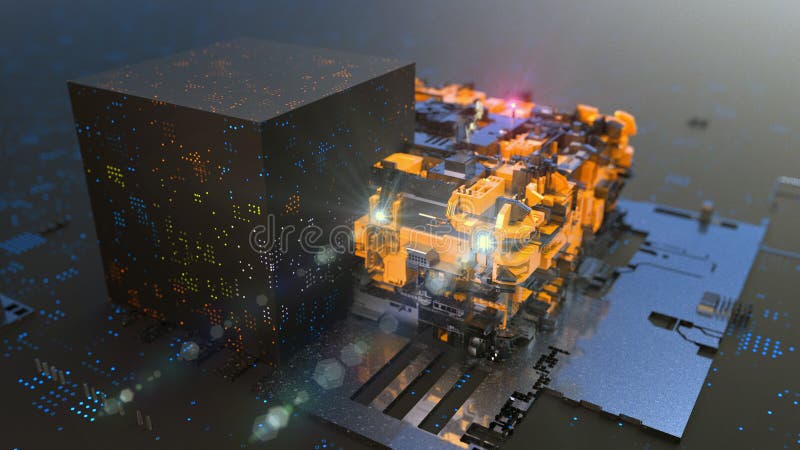 Modern Design of the Future of Vision Stock Photo - Image of knowledge ...