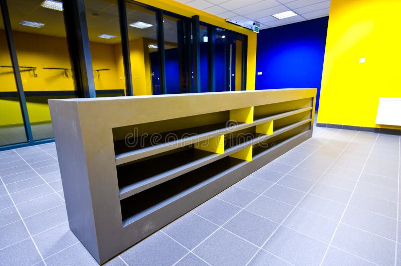 Modern design gym counter stock image. Image of simple - 43703829