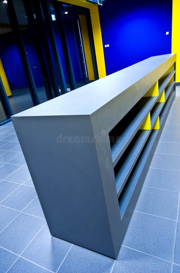 Modern design gym counter stock photo. Image of table - 43703832