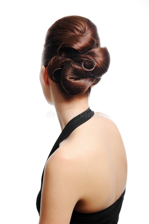 Modern design hairstyle stock photo. Image of woman, view - 8320200